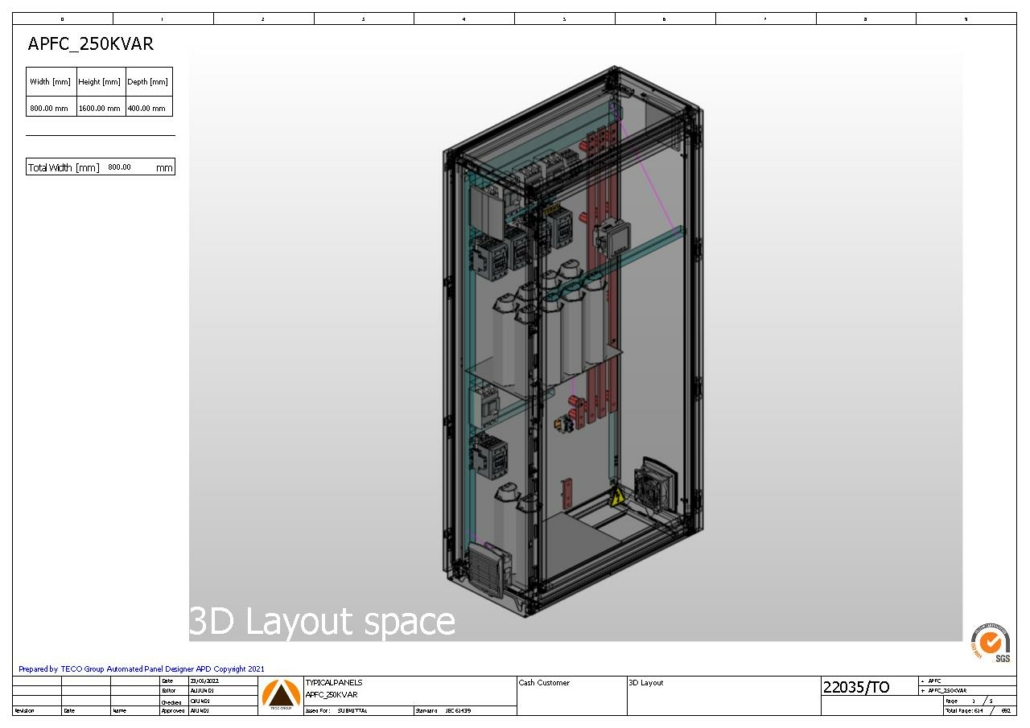 250 KVAr Automatic Power Factor Correction (APFC) | Panels and Parts ...