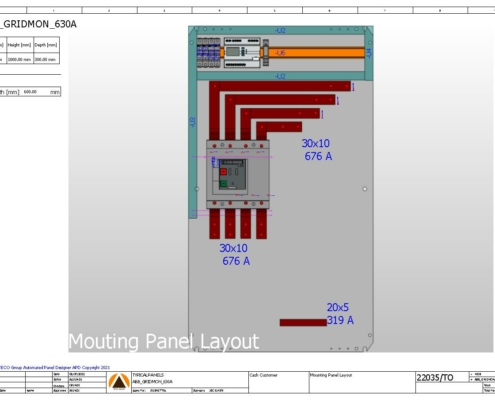 GRID MONITORING G99 Panel Incomer 6300A | Panels and Parts Shopping