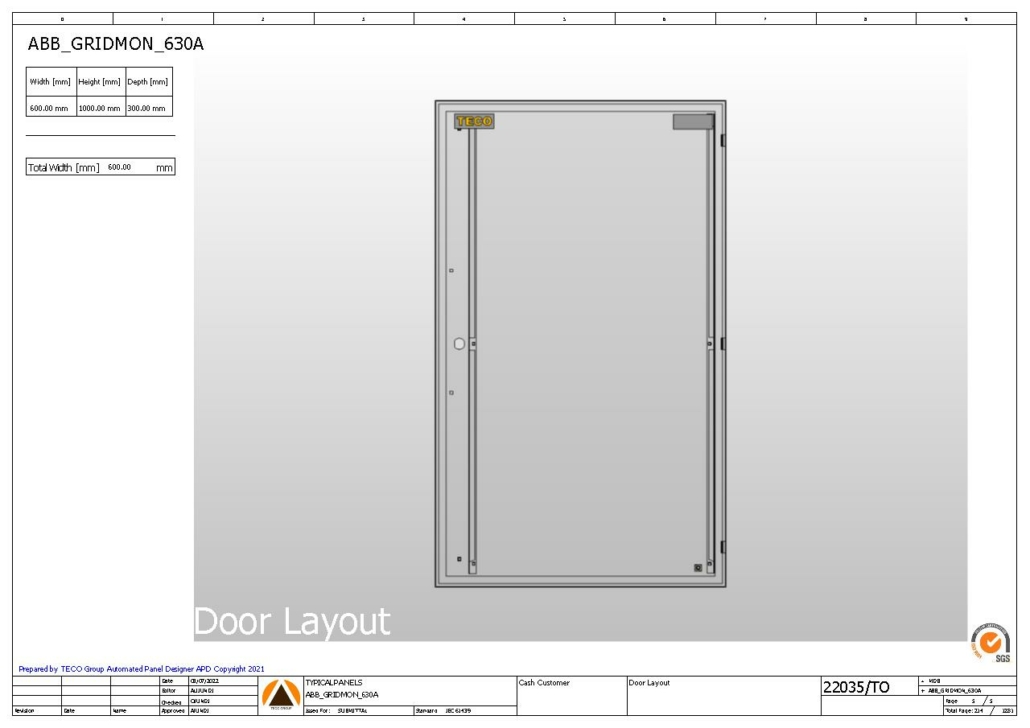 GRID MONITORING G99 Panel Incomer 6300A | Panels and Parts Shopping