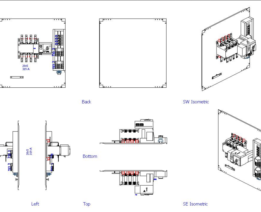 250A Motorized Change Over Switch (ATS) | Panels and Parts Shopping