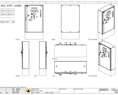 Typical ABB Motor Control Center Panel Incomer MCCB 250A AUTO ...