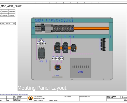 Typical ABB Motor Control Center Panel Incomer MCCB 80A AUTO ...
