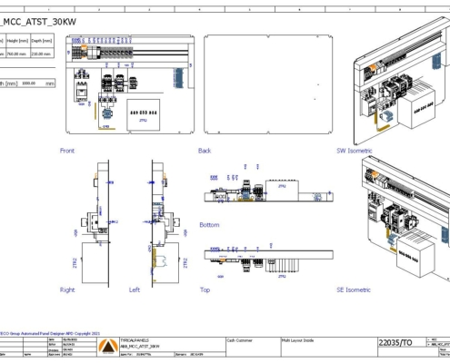 Typical ABB Motor Control Center Panel Incomer MCCB 80A AUTO ...