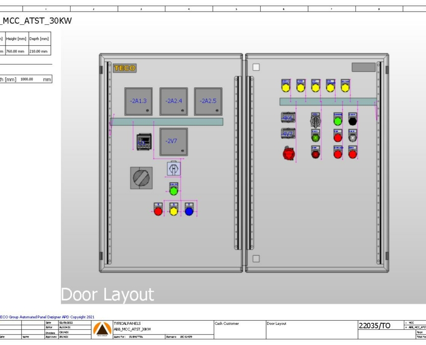 Typical ABB Motor Control Center Panel Incomer MCCB 80A AUTO ...