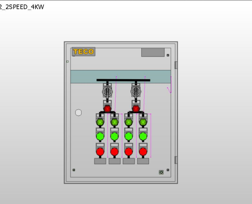 Typical ABB Motor Control Center Panel Incomer 25A Outgoings 2x MCB ...