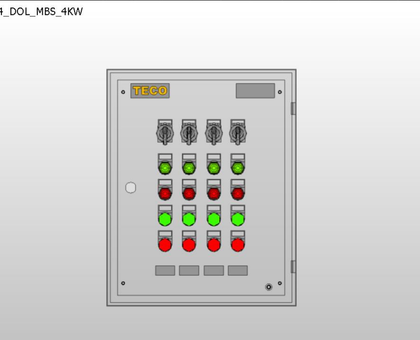 Typical ABB Motor Control Center Panel Incomer 32A Outgoings 4x Motor ...