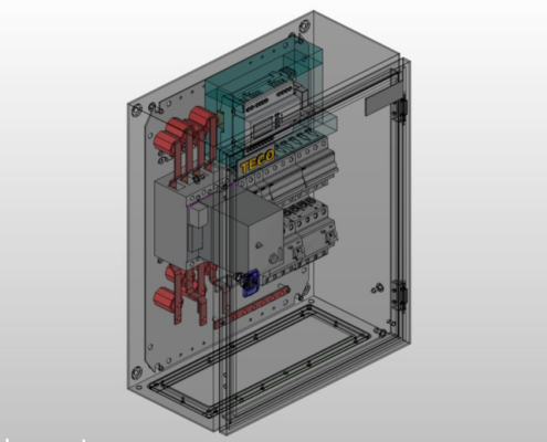 لوحة تجميع لنظام الطاقه الشمسية 50KW مدخل 100 امبير معياري و 2* انفيرتر ...
