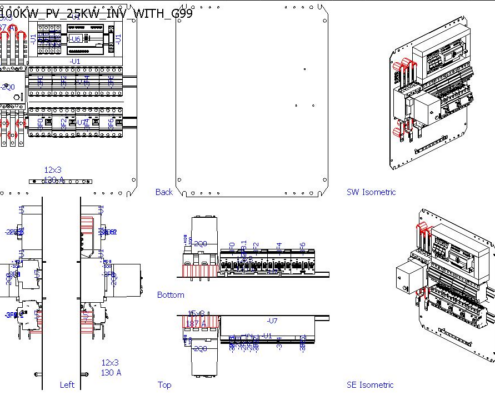 ABB COMBINER BOX FOR SOLAR Panel Incomer 160A , PV 100KW ,4 xINVERTER ...