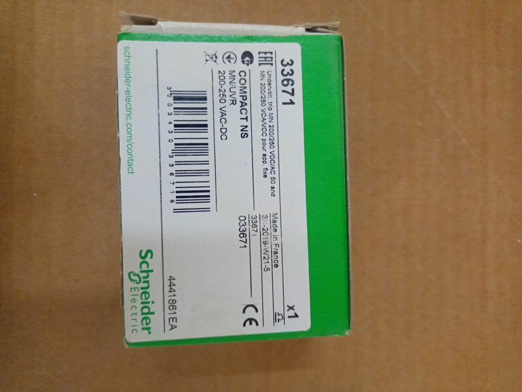 33671 Standard opening undervoltage release MN, ComPacT NS630b/NS3200 ...