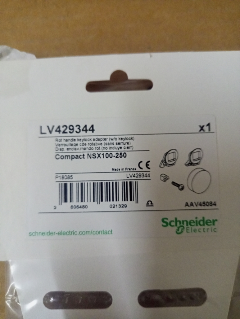 LV429344 Schneider keylock adapter for rotary handle locking, ComPact ...