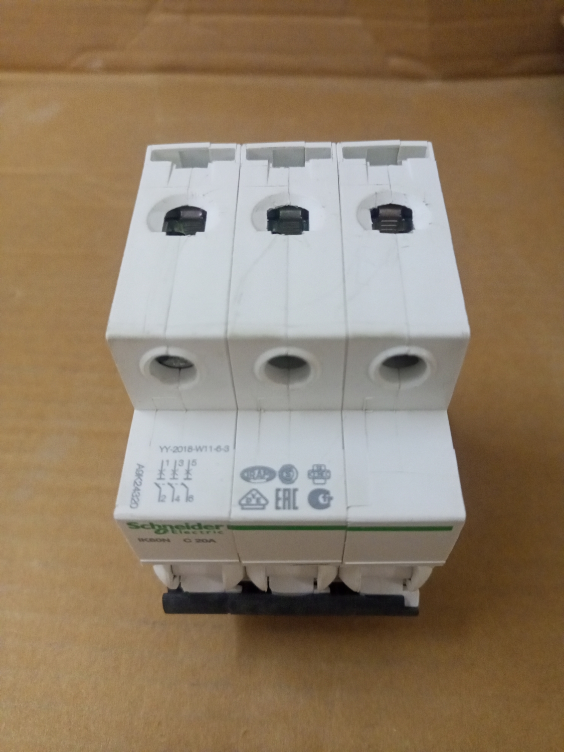 A9K24320 Schneider miniature circuit breaker - iK60N - 3P - 20 A - C curve A9K24320 - Panels and ...