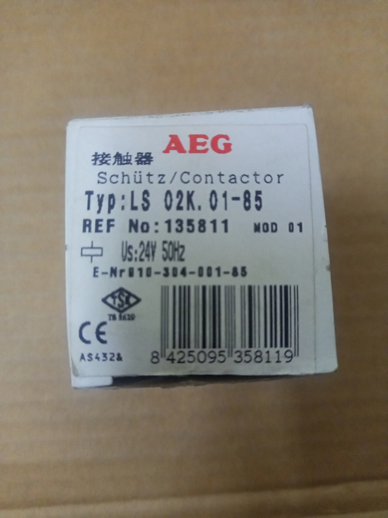 910-304-001-85 LS02K.01 AEG Shutz Contactor, Coil 24V 50Hz 135811 | Panels and Parts Shopping