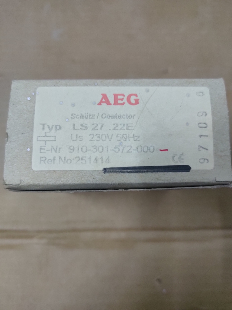 910-301-572 AEG LS27.22E Contactor, Coil 230V 50Hz - Panels and Parts ...