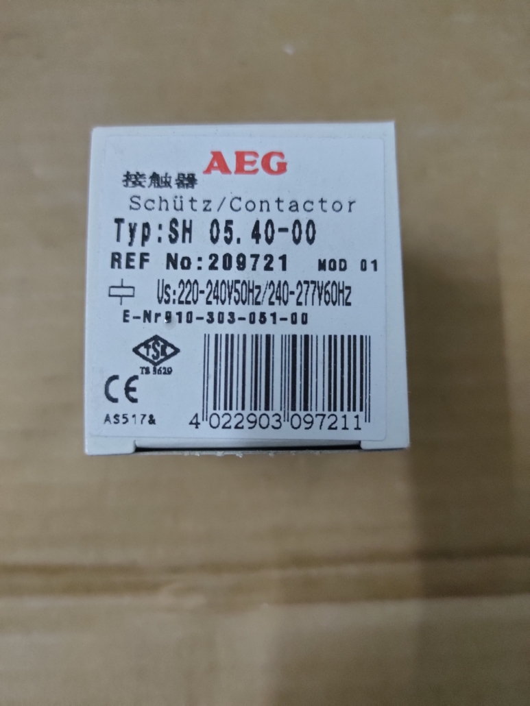 910-303-051-00 SH04.40 Contactor, Coil 220-240 50Hz/240-277 60Hz ...