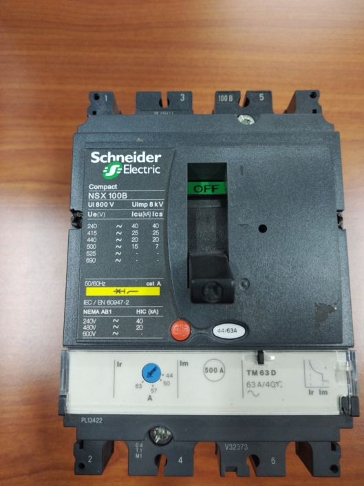 LV429552 Schneider Circuit breaker, ComPact NSX100B, 25kA/415VAC, TMD ...