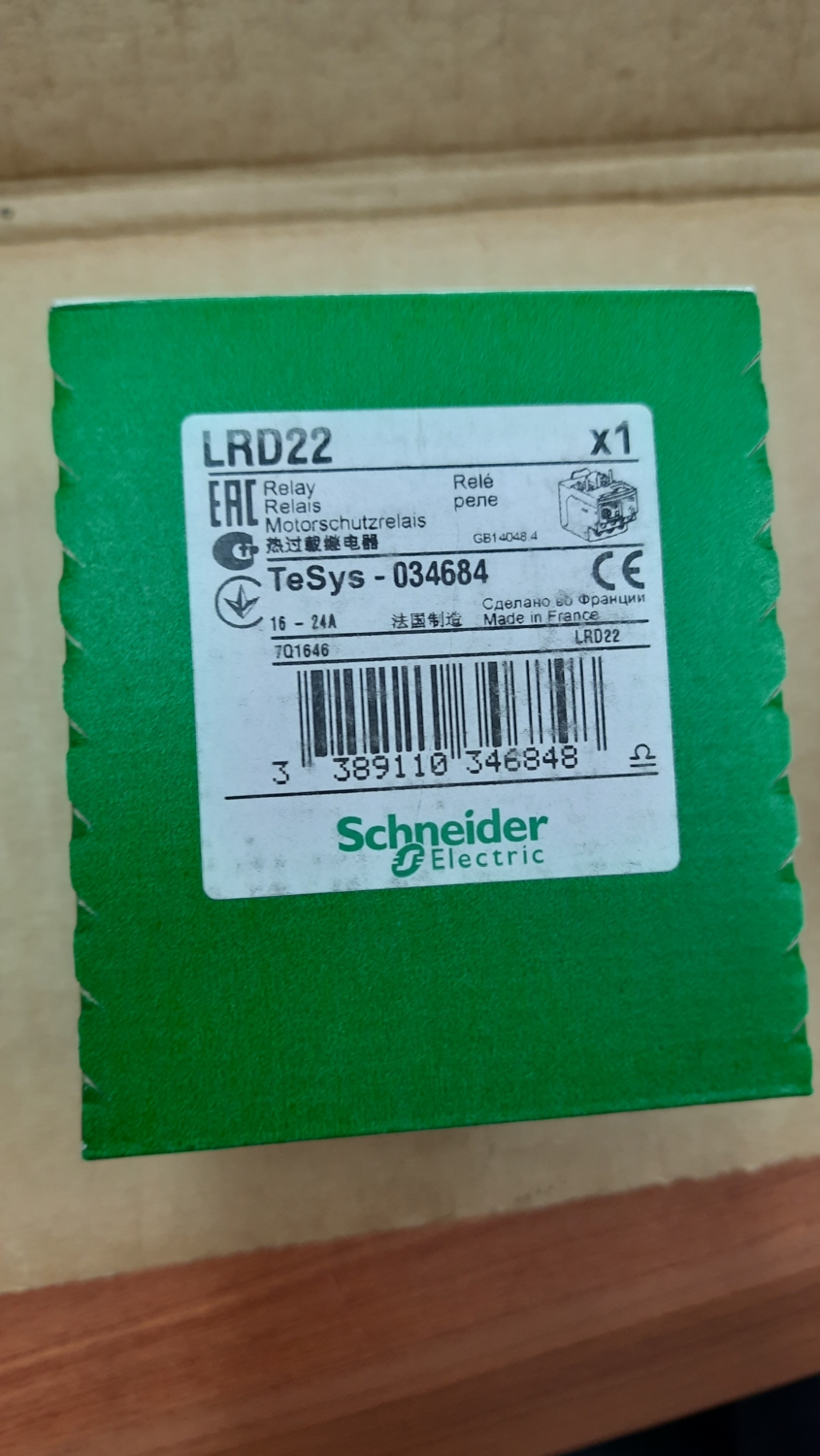 LRD22 Schneider TeSys Deca thermal overload relay,16…24A,class 10A ...