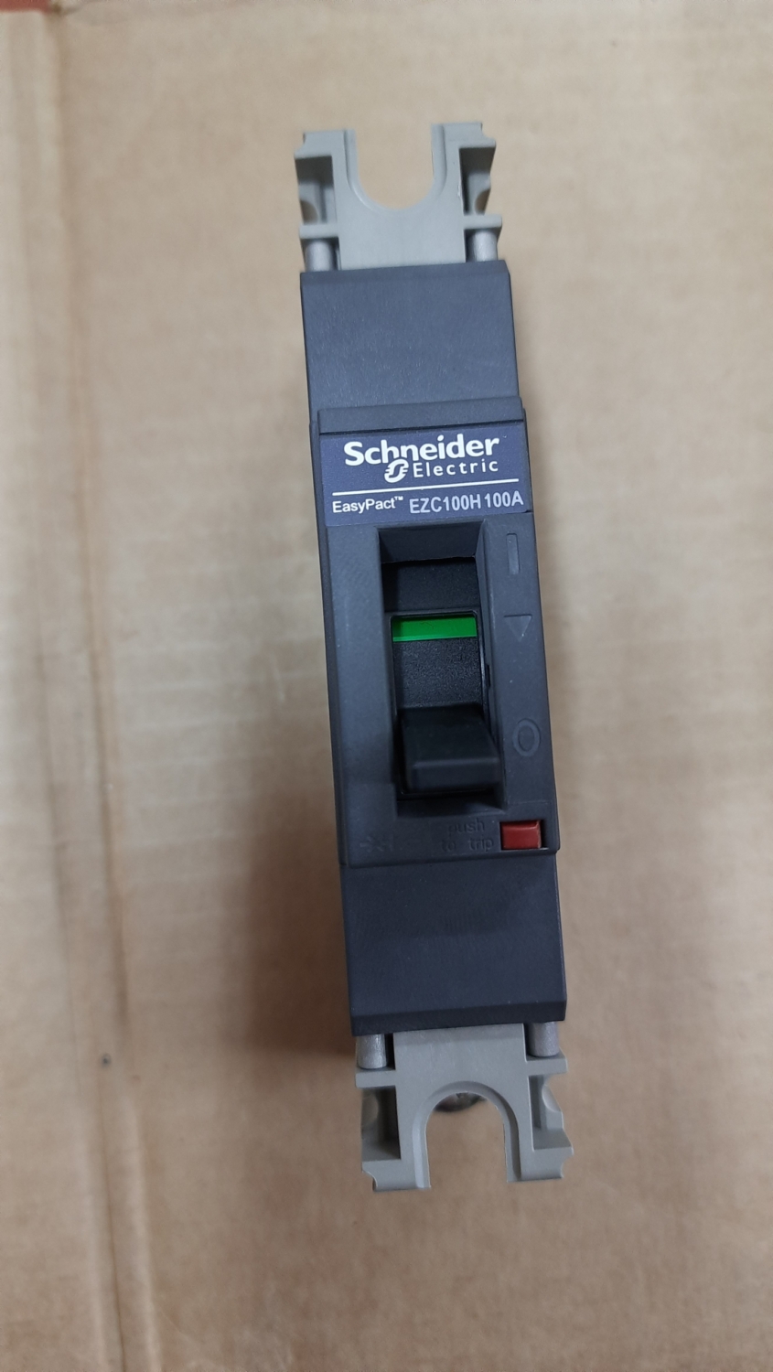 EZC100H100A Schneider Electric EasyPact 100A 1-pole Circuit Breaker ...