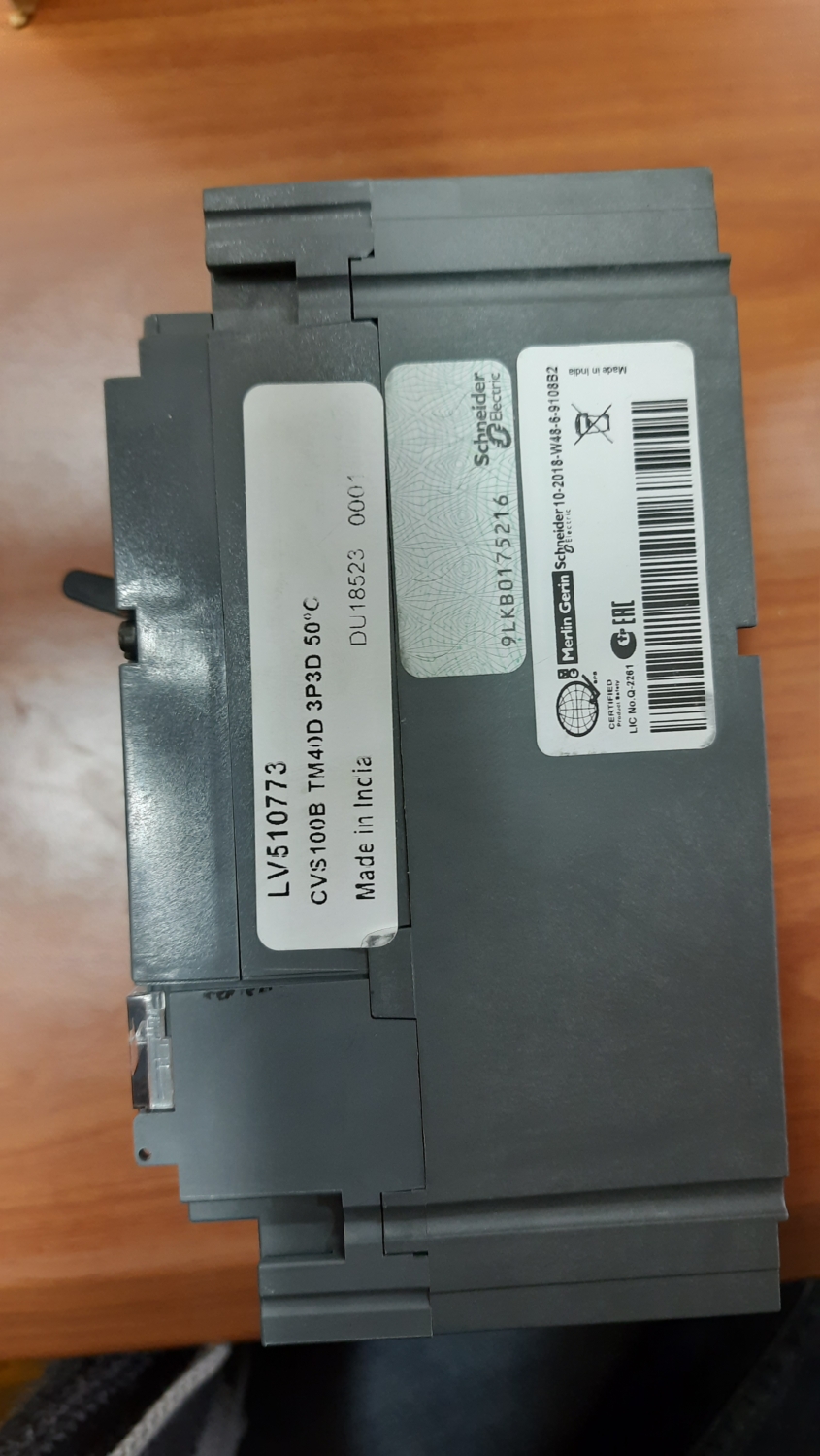 LV510773 Schneider Easypact CVS – CVS100B circuit breaker – 3P/3d 40A ...