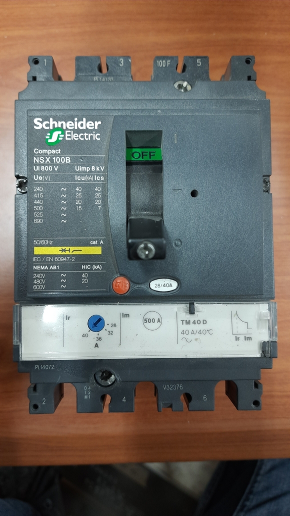 LV429634 Schneider Circuit breaker, ComPact NSX100F, 36kA/415VAC, TMD ...