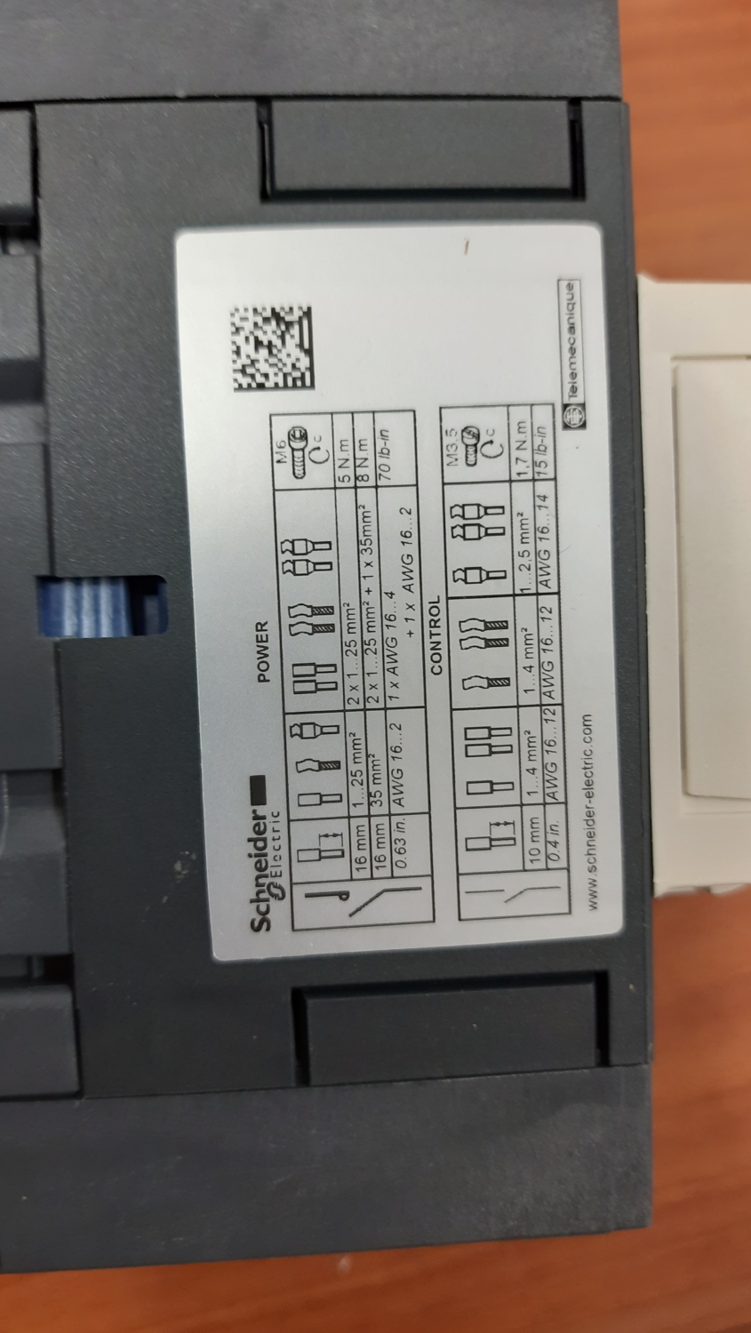 LC1D65AP7 Schneider TeSys Deca contactor,3P(3NO),AC-3/AC-3e,