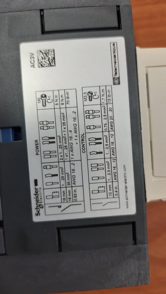 LC1D50AM7 Schneider TeSys Deca contactor,3P(3NO),AC-3/AC-3e,
