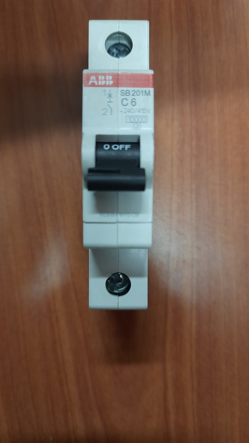 SB201MC6 ABB S201M-C6 Miniature Circuit Breaker - 1P - C - 6 A - Panels and Parts Shopping