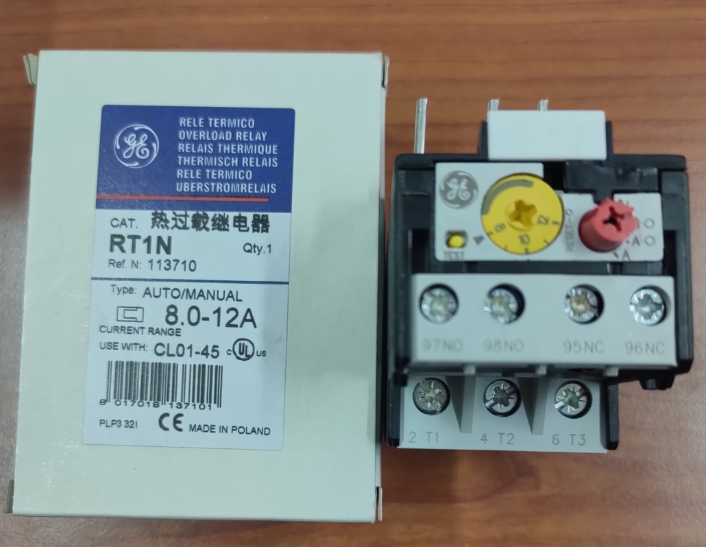 RT1N GE Thermal Overload Relay 8-12A - Panels and Parts Shopping