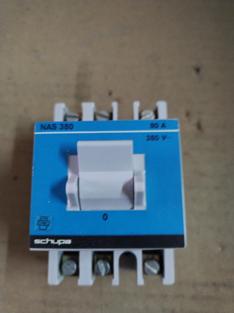 NAS380 Schupa 80A 3-pole 380Vac Isolater Din Rail mounted, AUSSCHALTER ...