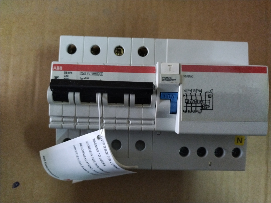 DS974 ABB C40 RCBO 40A 500mA 4-pole Residual Current Circuit Breaker RCCB - Panels and Parts ...