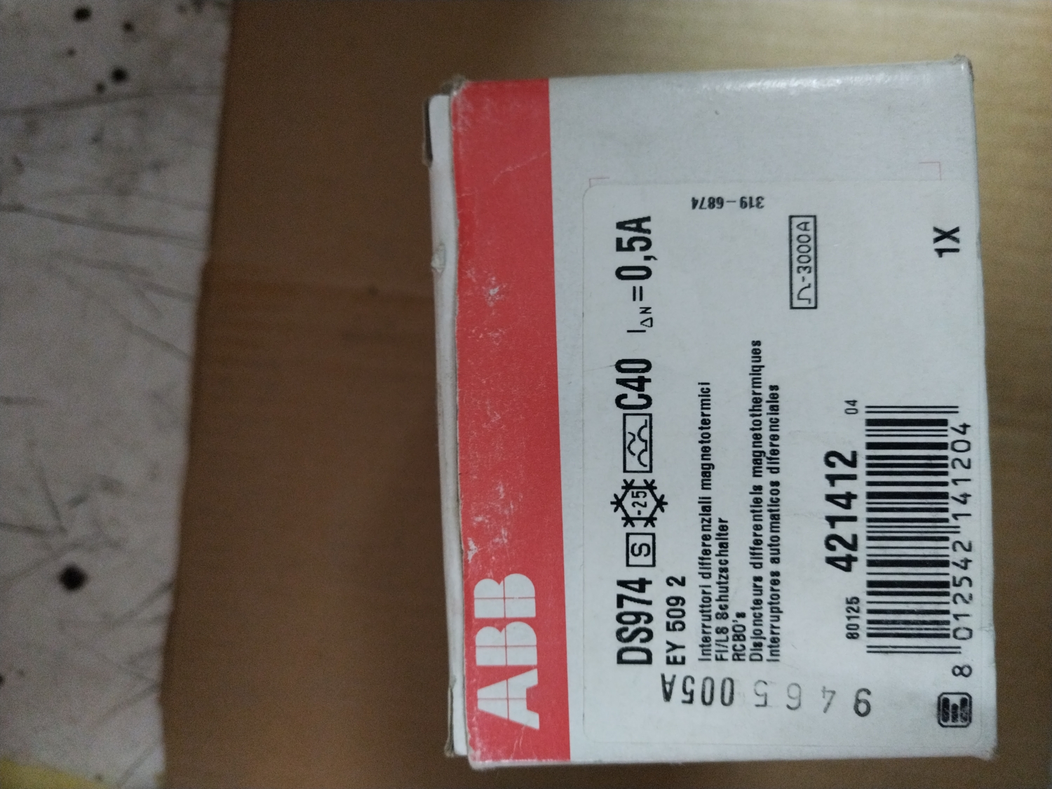 DS974 ABB C40 RCBO 40A 500mA 4-pole Residual Current Circuit Breaker ...