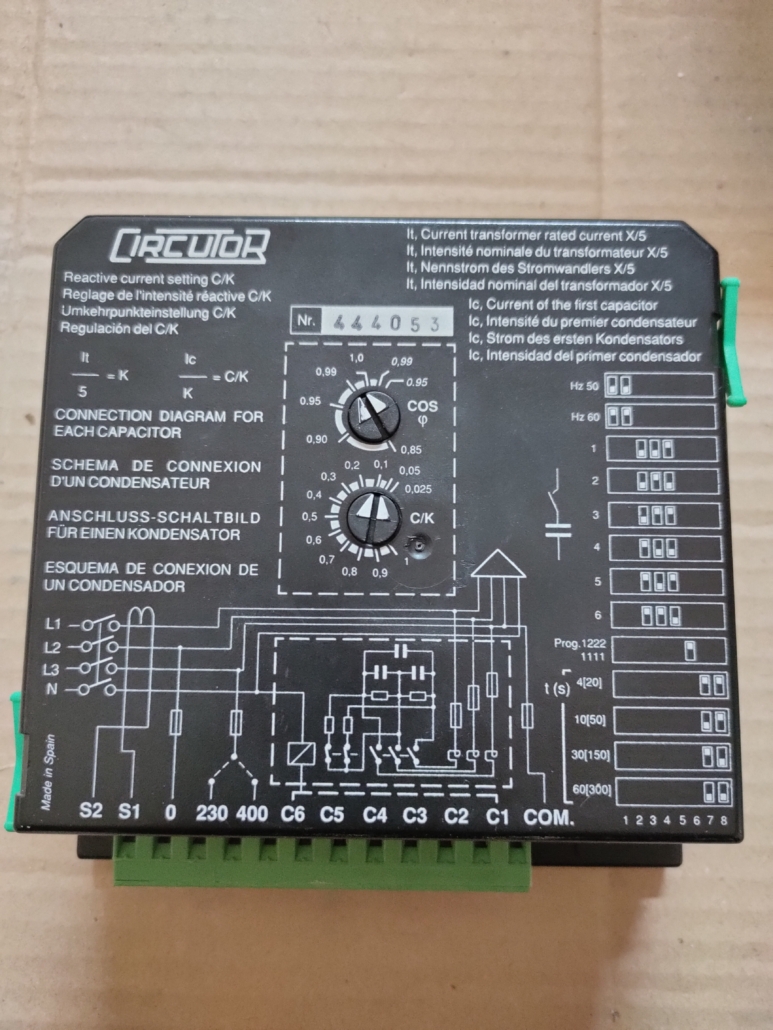 Computer 6c Circutor Reactive Power Regulator Panels And Parts Shopping
