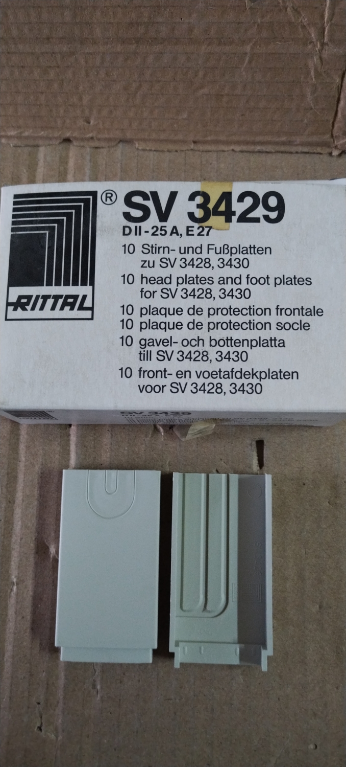 SV3429 10pcs RITTAL head plates and foot plates - Panels and Parts Shopping