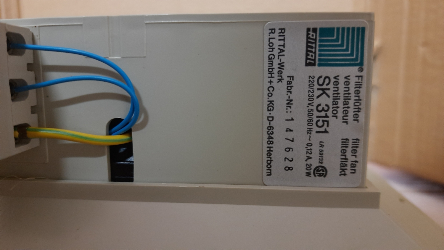 SK3151 RITTAL FAN ventilator 220/230V 50/60Hz - Panels and Parts Shopping