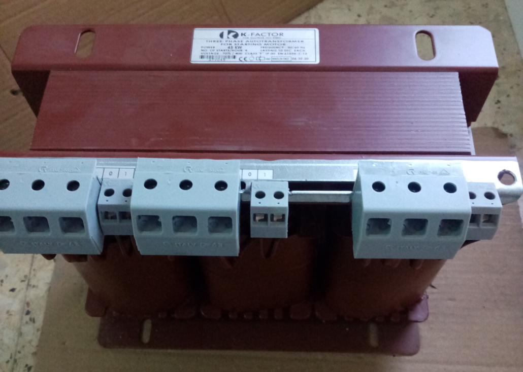 K-FACTOR 45kW Auto transformer for Motor Starting 70% @400V, 4 Starts ...