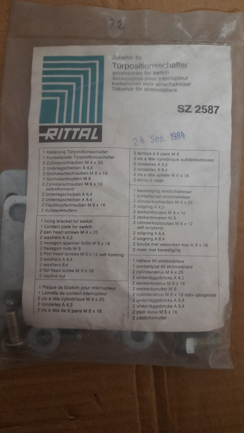 SZ2587 RITTAL Mounting Bracket, Fixing Bracket - Panels and Parts Shopping