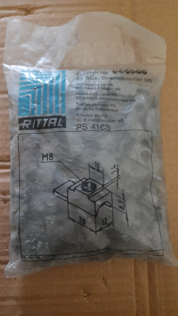 PS4163 50pcs RITTAL M8 nuts - Panels and Parts Shopping
