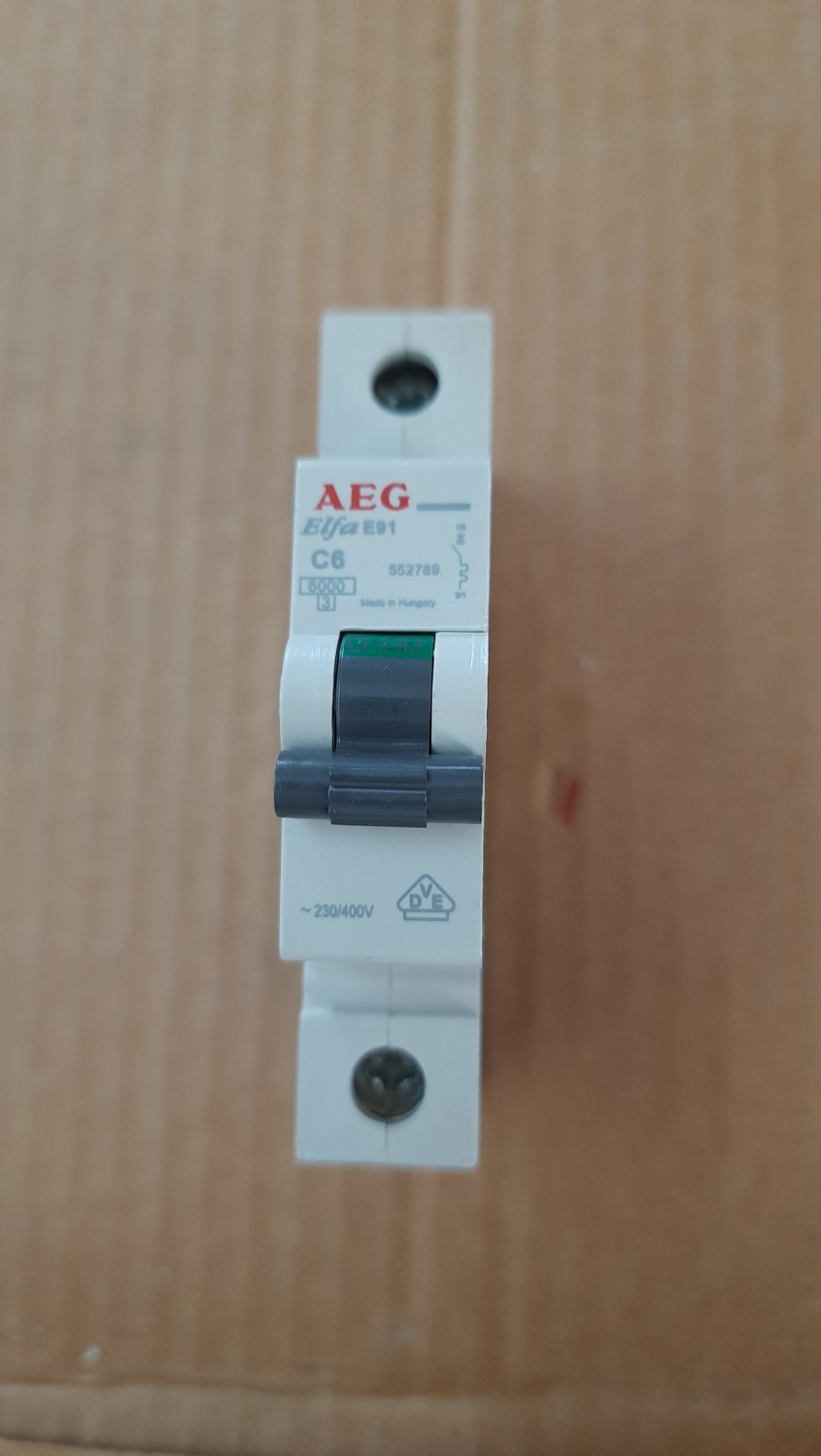 552780 AEG Elfa E91C6 6A 6kA 1-pole Circuit Breaker - Panels and Parts ...