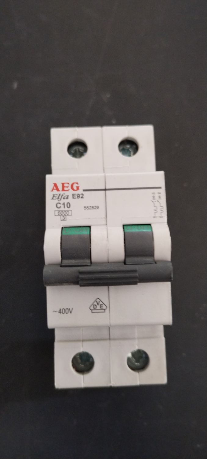 552826 AEG Elfa E92C10 10A 6kA 2-pole Circuit Breaker - Panels and ...