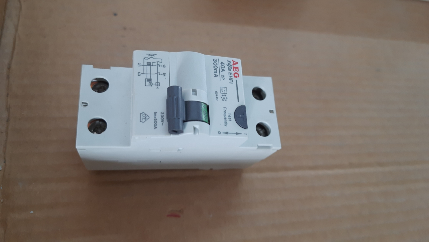 604417 AEG Elfa EHFI 40A 2P 300mA RCCB Residual Current Circuit Breaker ...