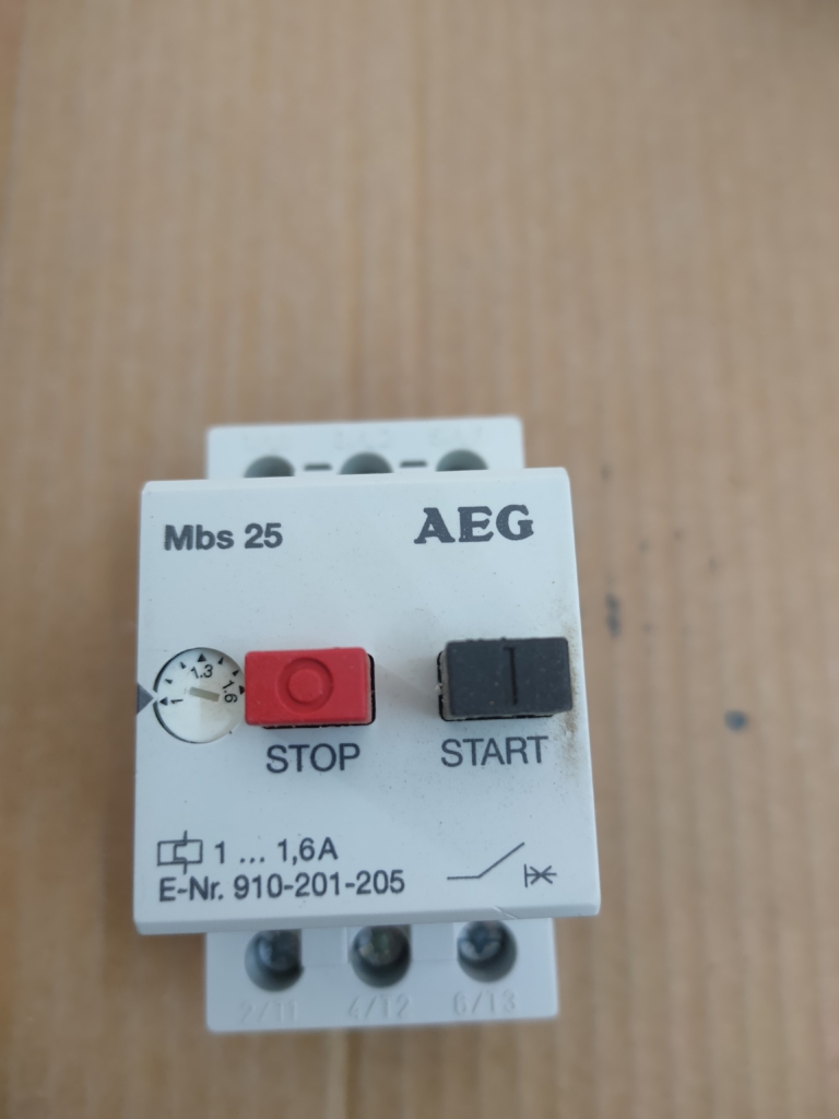 910-201-205-00 AEG Mbs25 1-1.6A Motor Starter Circuit Breaker - Panels ...