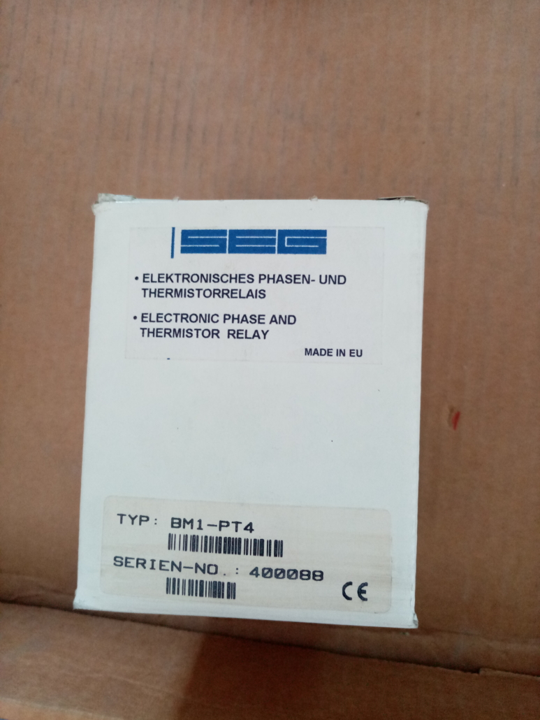 BM1-PT4 SEG Electronic Phase and Thermistor Relay - Panels and Parts ...