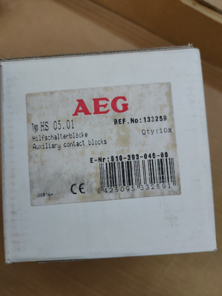 5pcs 910-393-046-00 AEG HS05.01 Auxiliary Contact Block - Panels and ...
