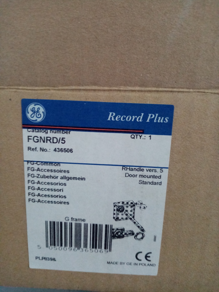 436506 GE FGNRD/5 Door Mounted Extended Rotary Handle for FG Circuit ...