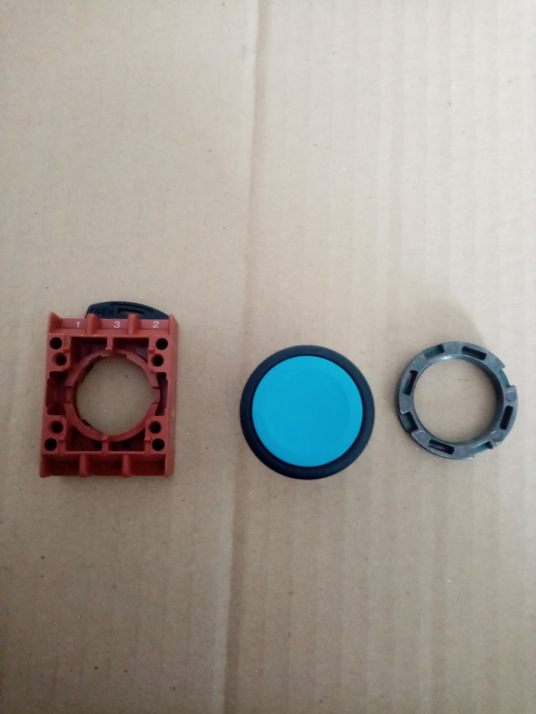 185006 GE P0XPLNLG Blue Standard Push Button - Panels and Parts Shopping