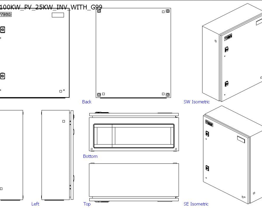 ABB COMBINER BOX FOR SOLAR Panel Incomer 160A , PV 100KW ,4 xINVERTER ...