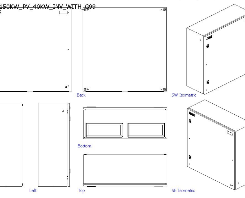 ABB COMBINER BOX FOR SOLAR Panel Incomer 250A , PV 150KW ,4 xINVERTER ...
