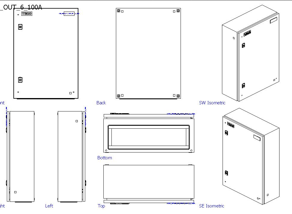 Typical ABB SMDB Panel Incomer up to 160A 25KA Adjustable outgoing 6x ...