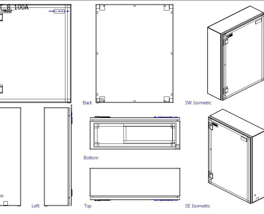 Typical ABB SMDB Panel Incomer up to 160A 25KA Adjustable outgoing 8x ...