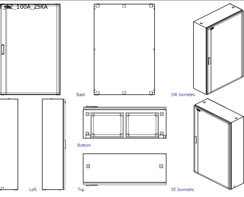 Typical ABB SMDB Panel Incomer up to 630A 50KA Adjustable outgoing 12x ...