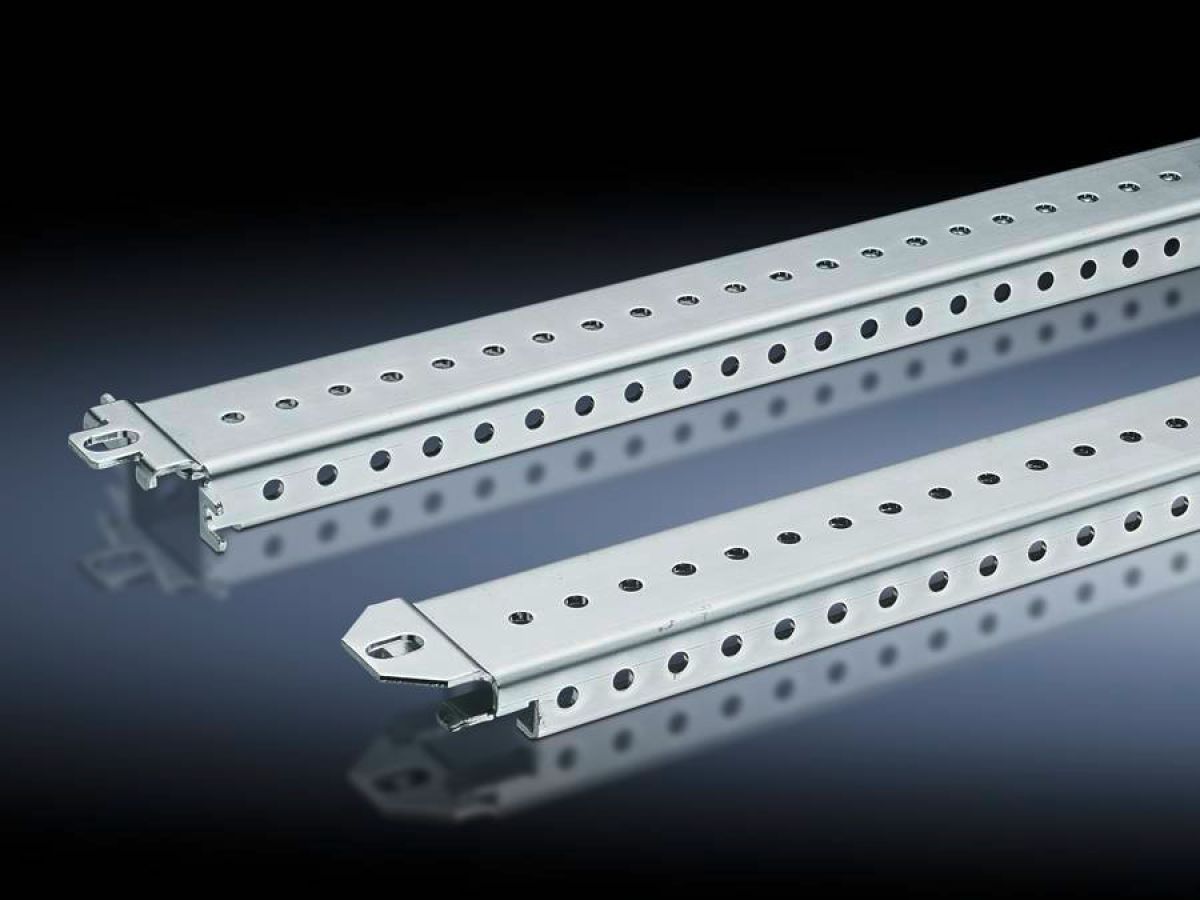 TS8612.260 RITTAL 4pcs TS Punched rail 18 x 38 mm, for W/D: 600 mm ...